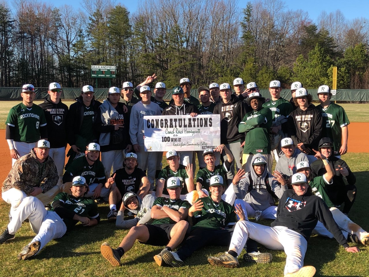 Head Baseball Coach Reece Honeycutt celebrates 100th win at RCC ...