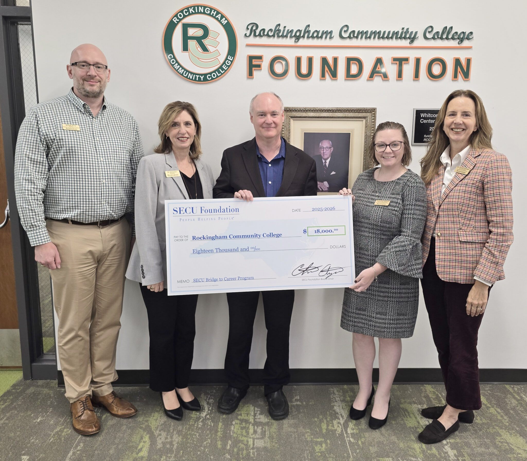 SECU Foundation invests in students - Rockingham Community College